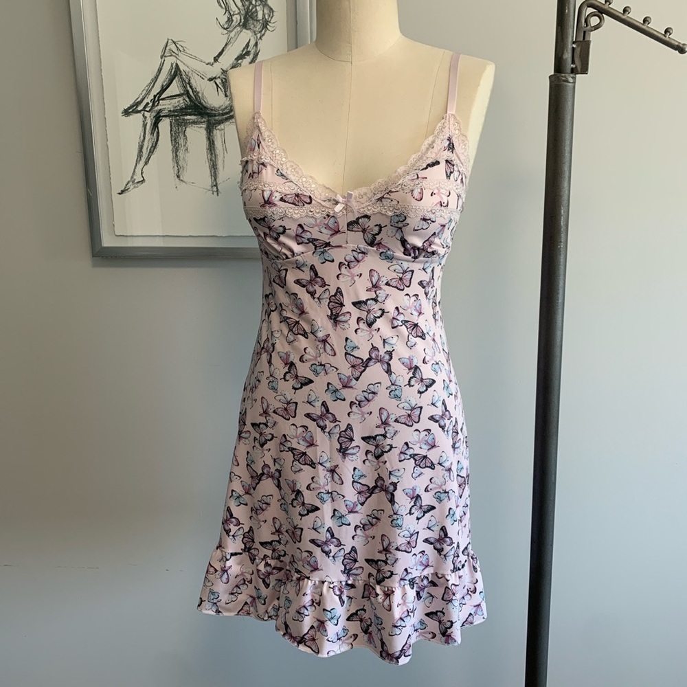 Laura Ashley Butterfly Slip Dress - Gem